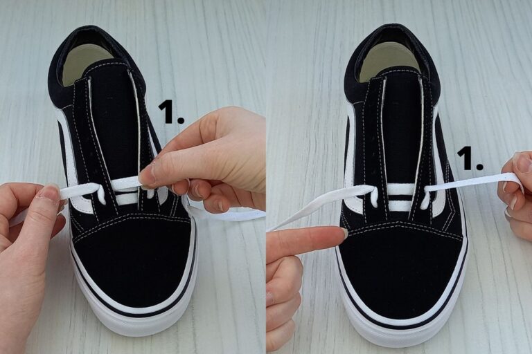 Ladder Lacing Shoes: EASY Tutorial (Photos) - Wearably Weird