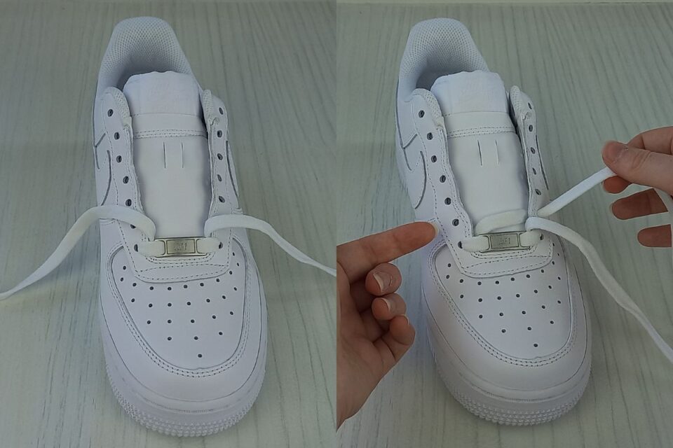 How To Lace Air Force 1s (STANDARD Way) - Wearably Weird